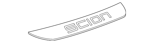 PT747-21110 - Rear Bumper Applique, Clear 2005-2013 Scion tC ...