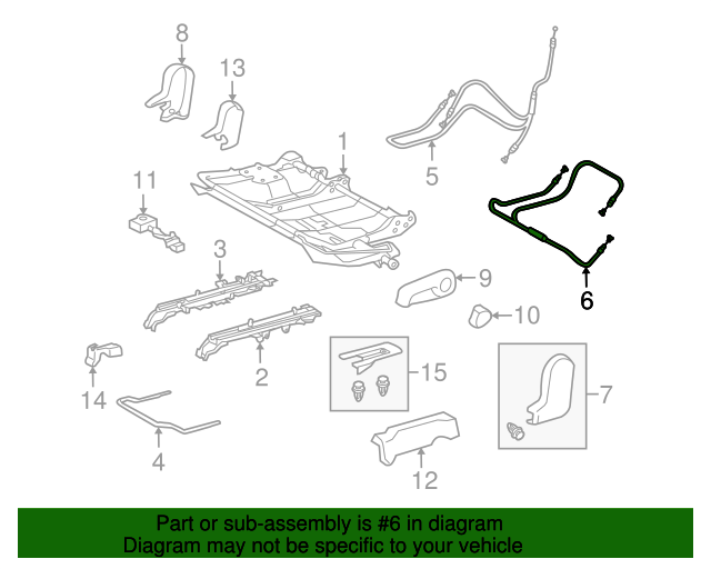 72704-60050 - Seat Flex Cable 2010-2023 Lexus GX460 | AutoNationParts.com