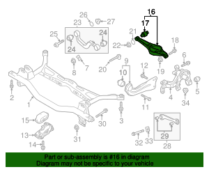1K0-505-311-AB - Lower Control Arm - 2005-2021 Volkswagen | VW Direct ...