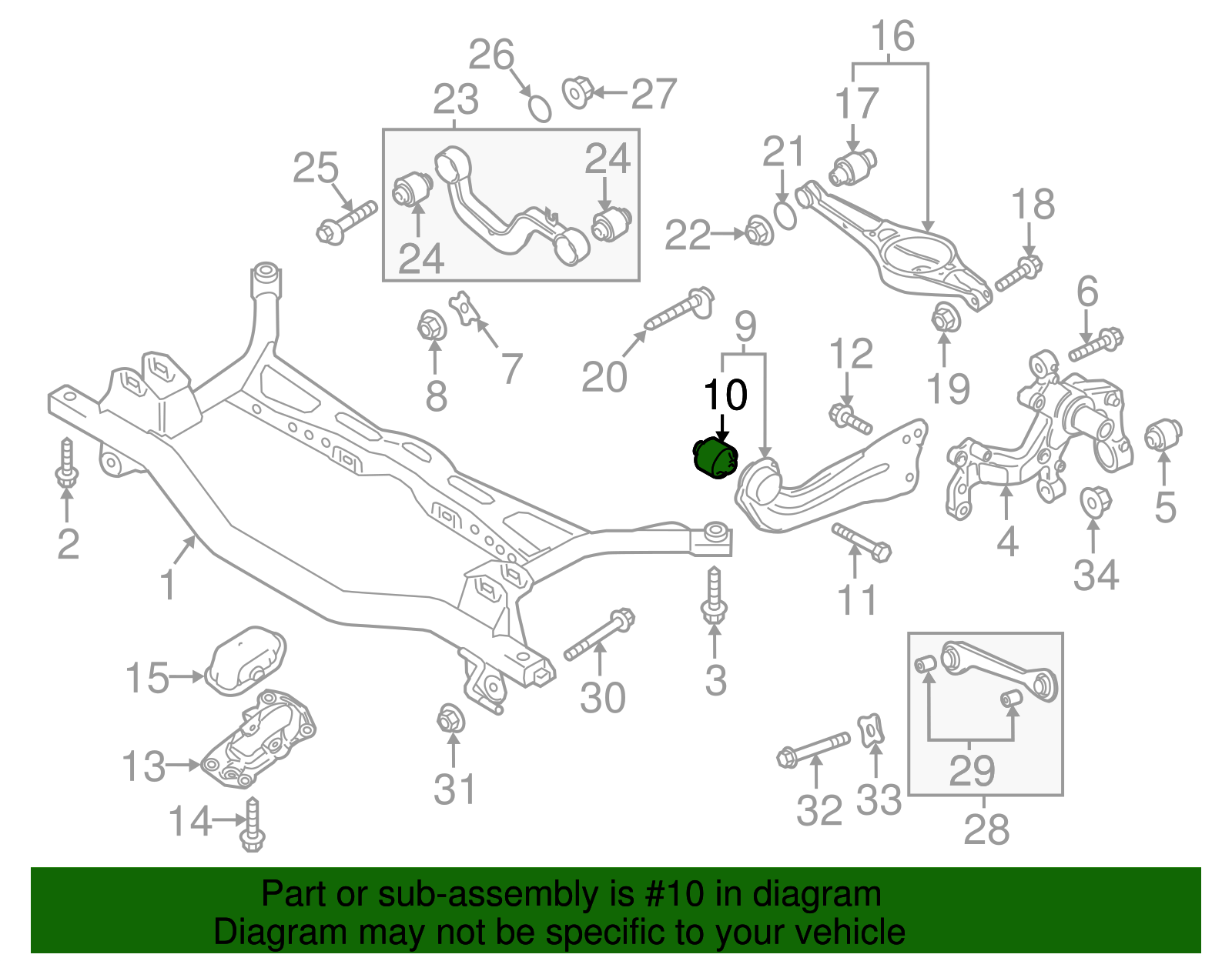 2006-2022 Volkswagen Trailing Arm Bushing 1K0-505-541-D | Retail ...