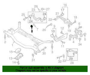 2005-2025 Volkswagen Suspension Control Arm Nut N-104-018-01 | VW Parts ...