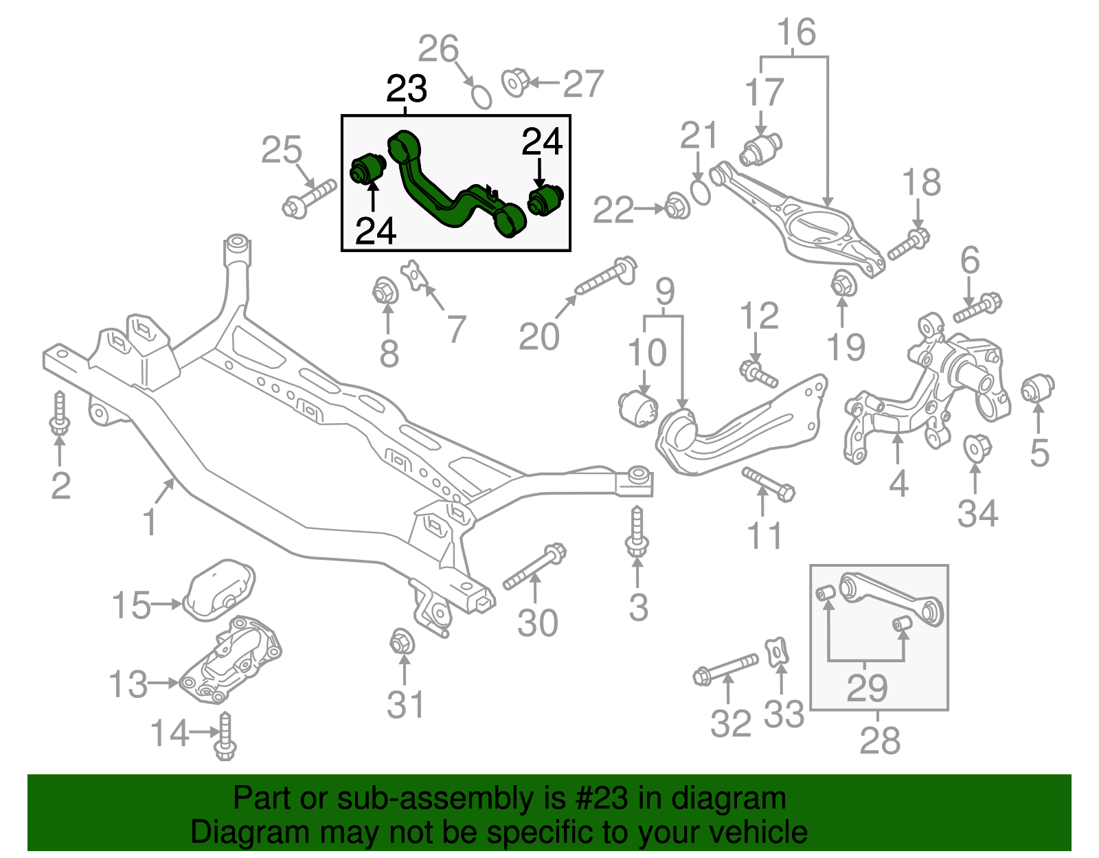 2009-2025 Volkswagen Upper Control Arm 5Q0-505-323-C | OEM Parts Online