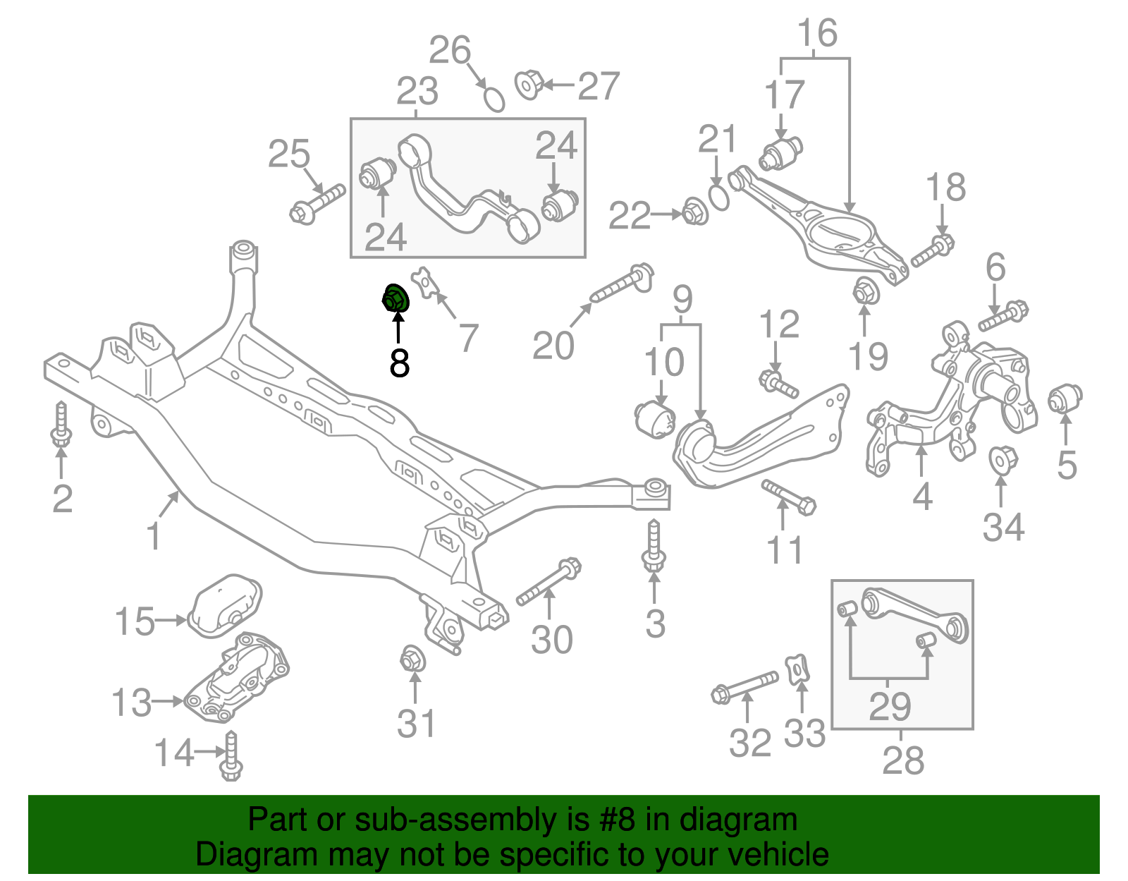 2005-2025 Volkswagen Suspension Control Arm Nut N-104-018-01 ...