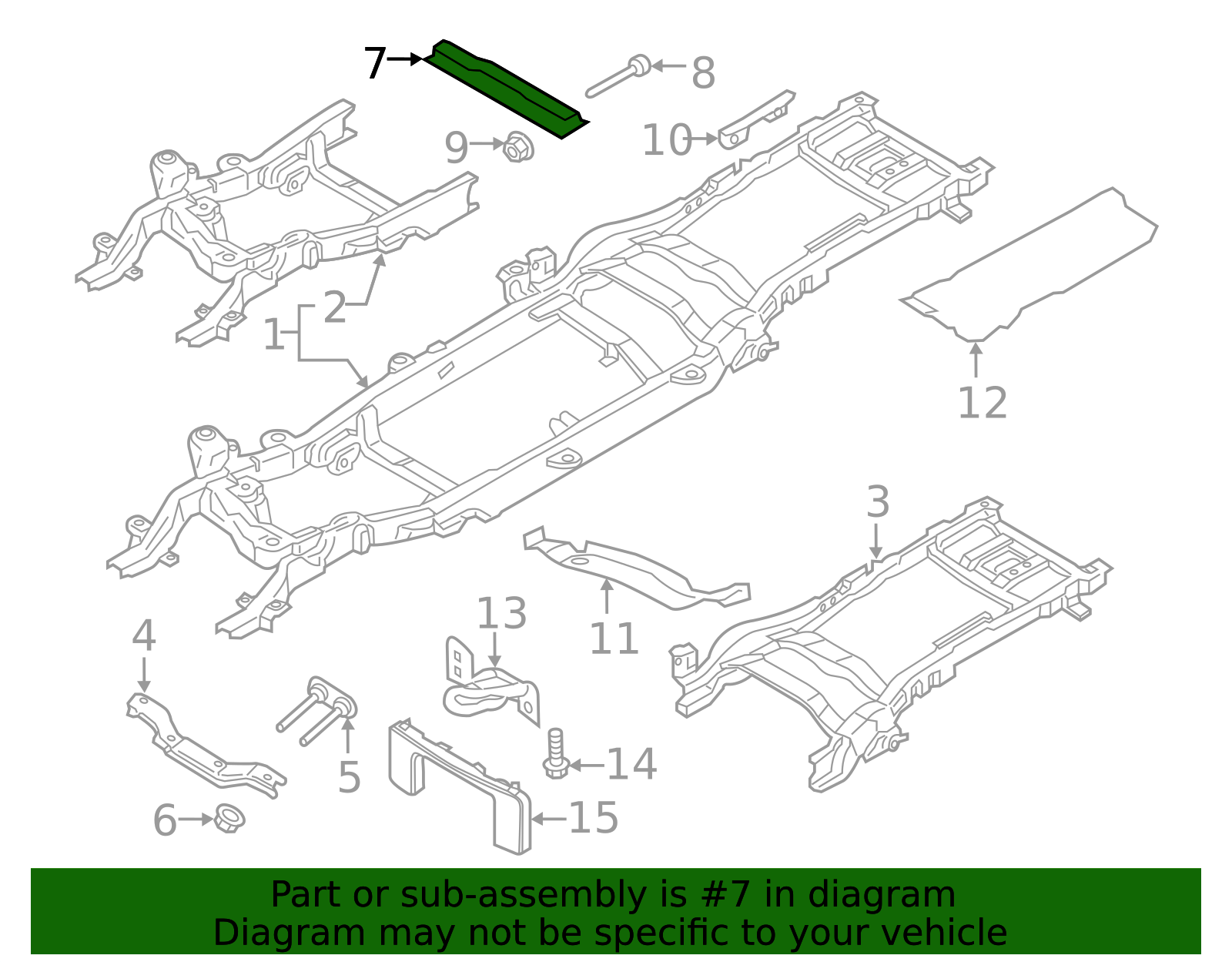 JC3Z-6A023-A - Trans Cross-Member 2017-2022 Ford | Big 3 Auto Parts