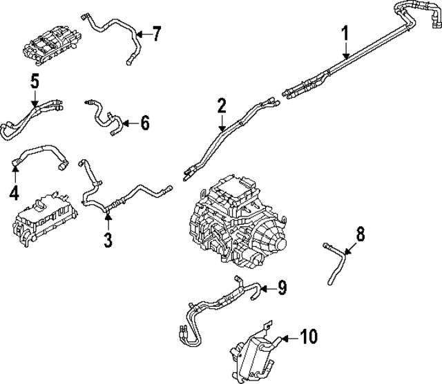 2022-2023 Ford E-Transit Hose Assembly NK4Z-18B402-G | Miracle Ford Parts