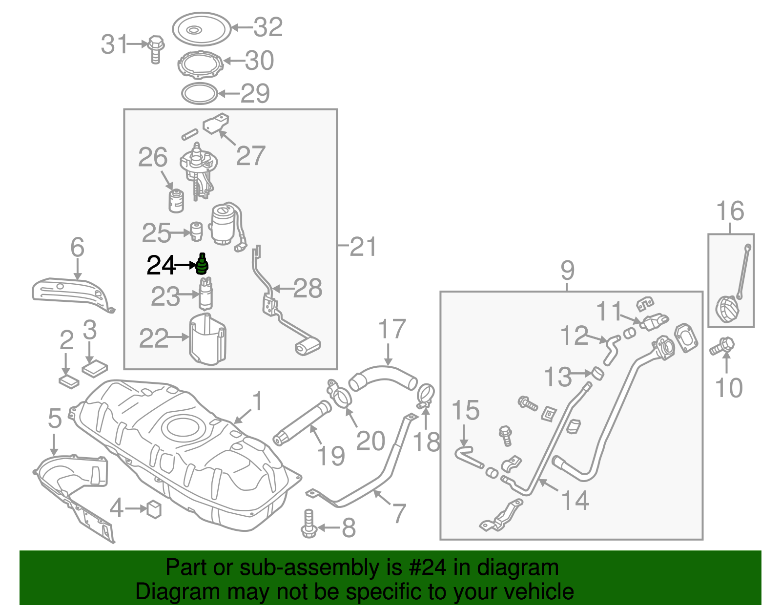 31380-3M500 - Fuel Injection Pressure Regulator 2011-2022 Kia | Kia ...