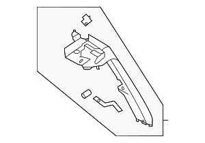2021-2023 Ford Bronco Windshield Pillar Trim m2dz7803598ab | TascaParts.com