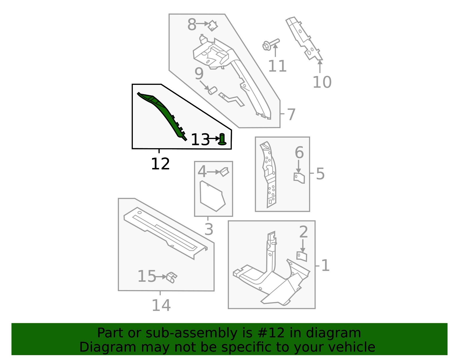 M2DZ-7803599-BA - Outer Molding 2021-2024 Ford Bronco | Ford Parts Direct