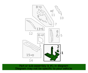 2021 Ford Bronco Cowl Kick Panel M2DZ-7802345-AA | OEM Parts Online