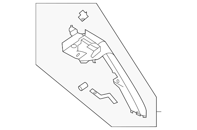 2021-2023 Ford Bronco Windshield Pillar Trim m2dz7803598ab | TascaParts.com