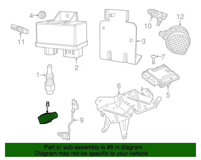 2005-2023 Mopar Camshaft Position Sensor 05140332AA | Mopar Parts Canada