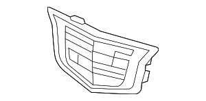 2014-2019 Cadillac Front Grille Crest Logo 23444634 GM | GMPartsDirect.com