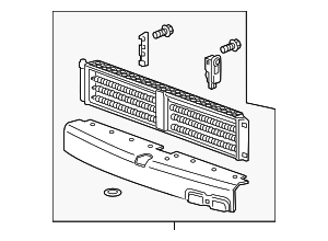 2016-2018 Cadillac CT6 Front Bumper Shutter 23278687 GM | GMPartsDirect.com