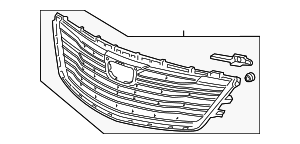 2016-2018 Cadillac CT6 Front Upper Grille 84124487 | QuirkParts