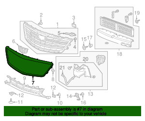 2016-2018 Cadillac CT6 Front Grille Opening Bezel 84075183 GM ...