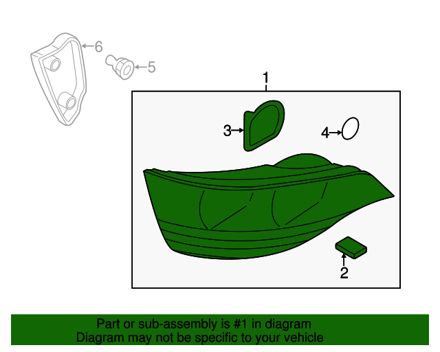 4L0-945-093-G - Tail Lamp Assembly 2010-2015 Audi Q7 | Audi OEM Parts