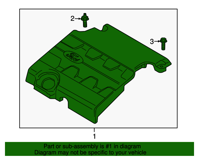 2015-2018 Ford Edge Engine Cover FT4Z-6A949-B | Varsity Ford
