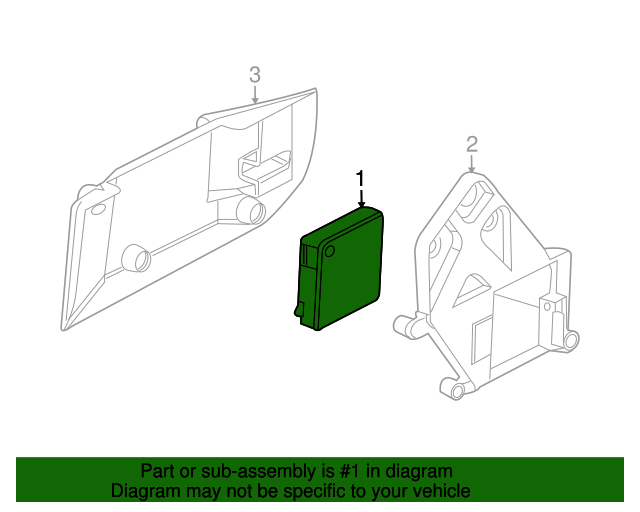 2008-2013 GM Side Object Sensing Alert Module 20823460 GM ...