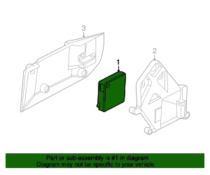 20823460 - Side Object Sensing Alert Module 2008-2013 GM ...