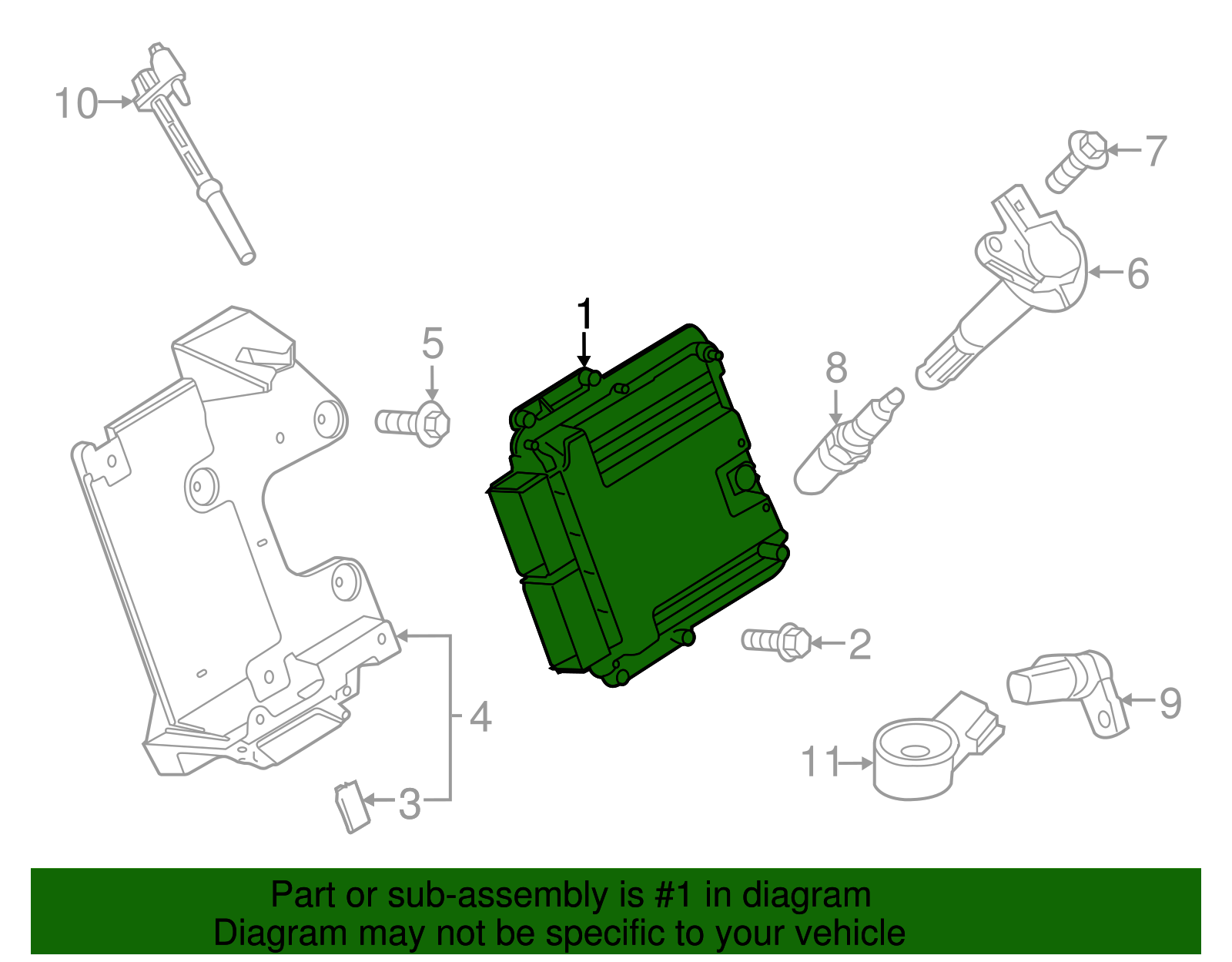 LR3Z-12A650-JANP - Eec Module 2020-2022 Ford Mustang | Big 3 Auto Parts