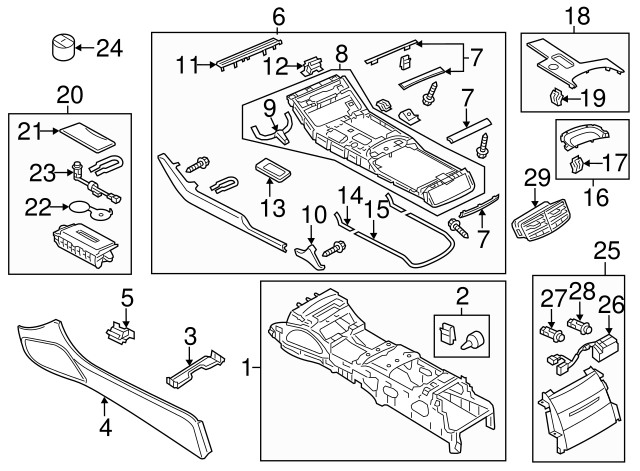 2011-2018 Audi Retaining Bracket 4H0-863-345-B | OEM Parts Online