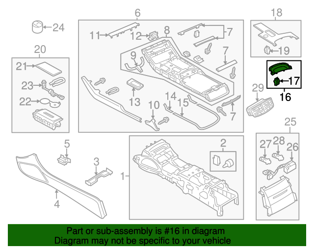 4H0-863-337-A-4PK - Handle Bezel 2011-2018 Audi | Audi OEM Parts