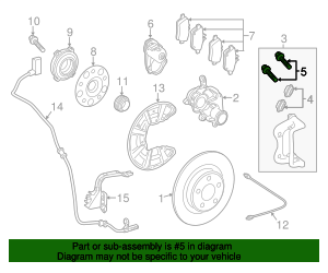 000-421-40-74 - Disc Brake Caliper Pin 2008-2024 Mercedes-Benz ...