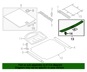 2011-2017 Volkswagen Touareg Sill Trim 7P0-863-459-H-5R5 | vwpartscenter