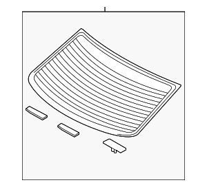87110-1R110 - Back Glass - 2012-2017 Hyundai Accent | World OEM Parts ...
