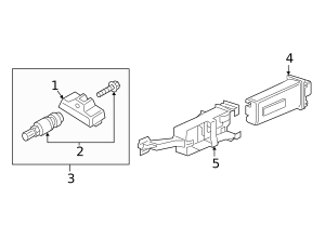 2019-2020 Volkswagen Arteon TPMS Antenna Mount Bracket 3G0-907-538 ...