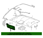 2014-2020 GM Gray Driver Side Sun Visor 84247212 GM | GMPartsDirect.com