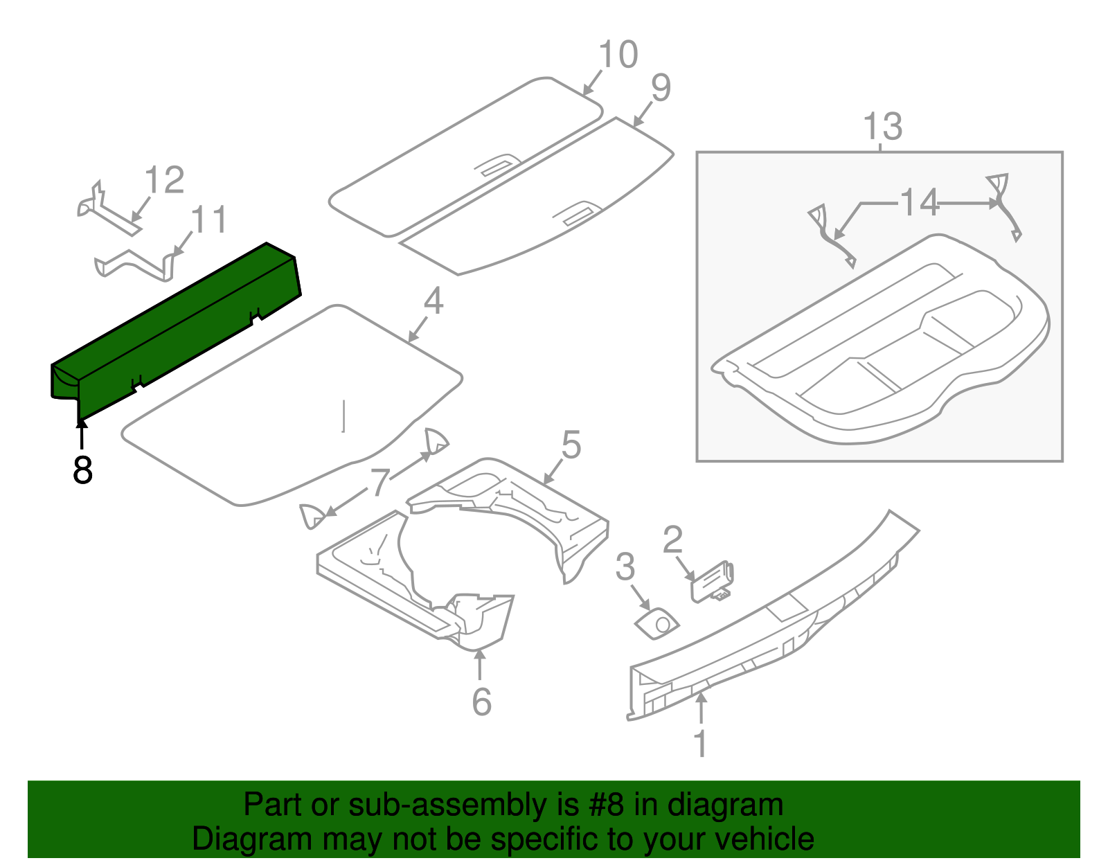 84904-6MA1B - Front Trim - 2017-2019 Nissan Rogue Sport | World OEM ...