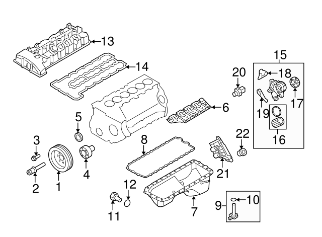 11427573212 - 2007-2016 BMW Thermostat Housing (11-42-7-573-212) | BMW ...