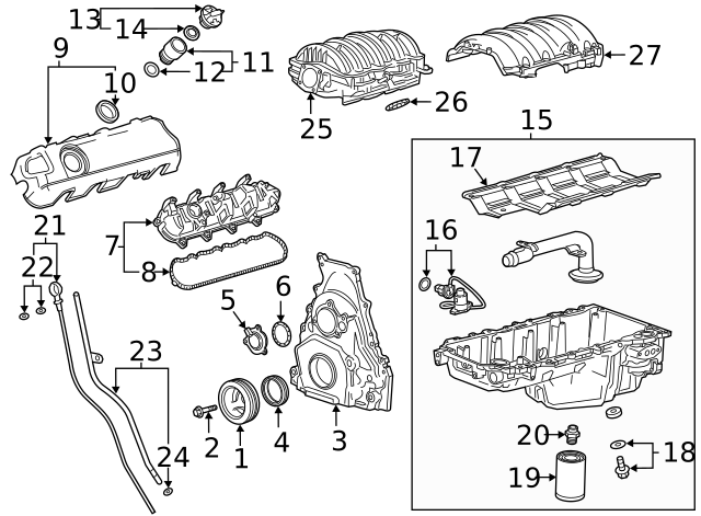2014-2024 GM Intake Manifold Assembly 12639087 GM | GMPartsDirect.com