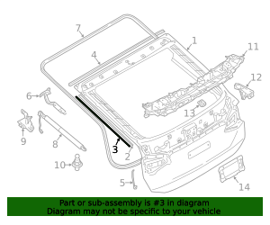 51767418957 - 2018-2019 BMW 640i xDrive Gran Turismo Lift Gate Outer ...