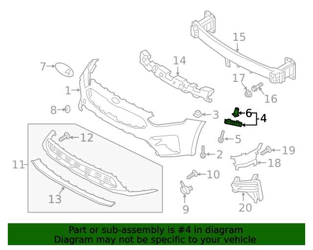 2019-2021 Kia Forte Side Bracket - Driver's Side (LH) 86551M7000 ...