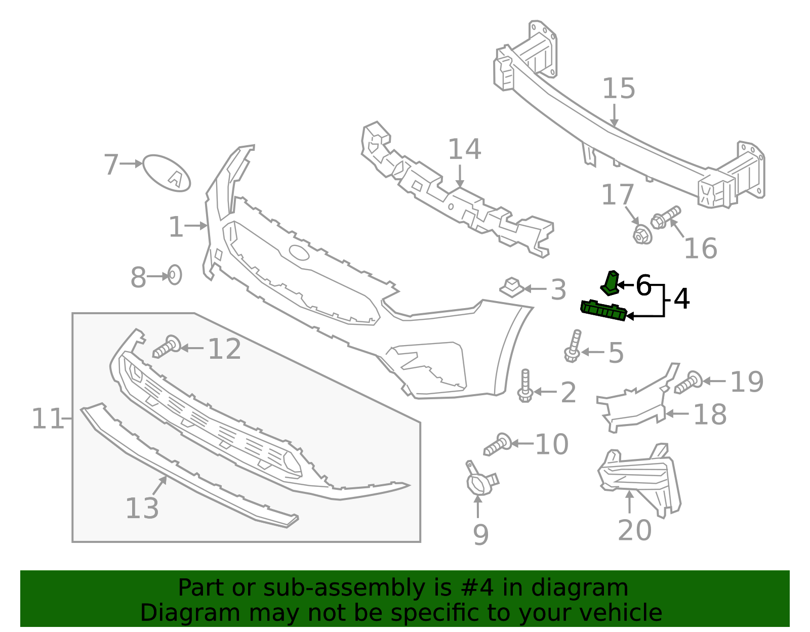 86552-M7000 - Side Bracket 2019-2021 Kia Forte | Kia.Parts Store