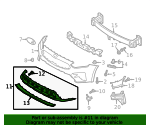 86530-M7020 - Bumper Grille 2019-2021 Kia Forte | Genuine Kia Parts