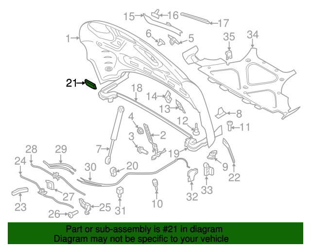2015-2022 Porsche Macan Gasket 95B-823-739 | Porsche Burlingame Parts