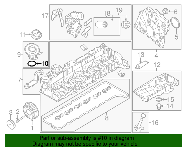 11127823949 - 2014-2018 BMW Filler Neck Seal (11-12-7-823-949) | BMW of ...