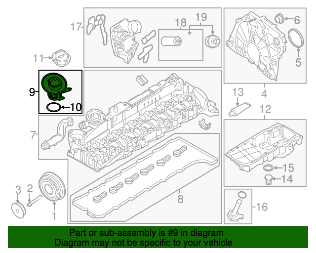 11128507608 - 2014-2018 BMW Filler Neck (11-12-8-507-608) | BMW of ...