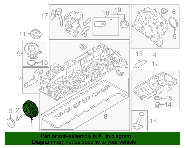 11-23-8-511-321 - Vibration Damper - 2014-2018 BMW | BMWPartsHub