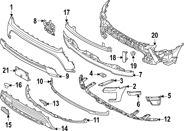 2022-2024 Ford Expedition Air Deflector NL1Z-17626-AA | OEM Parts Online