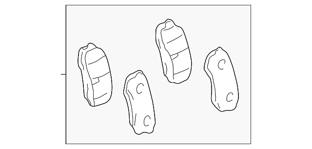 Toyota Brake Pads Rear 04466-60080 | Auto Parts