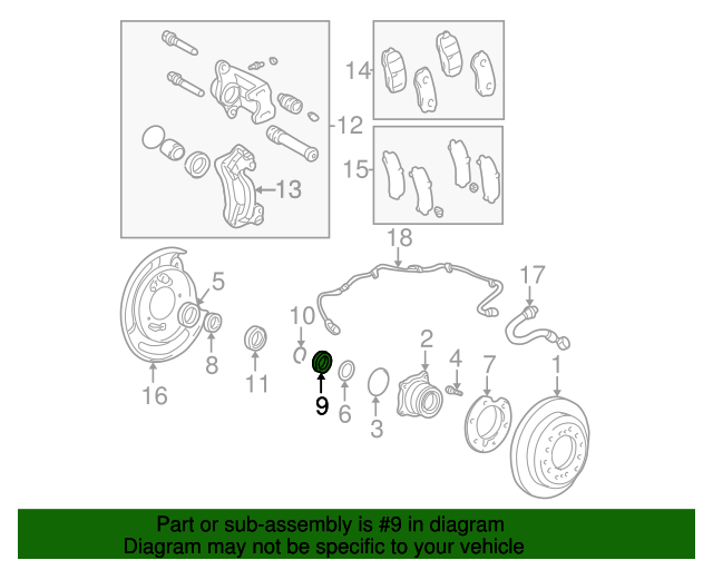 42423-34010 - Retainer - 2001-2007 Toyota Sequoia | OEM Genuine Toyota ...