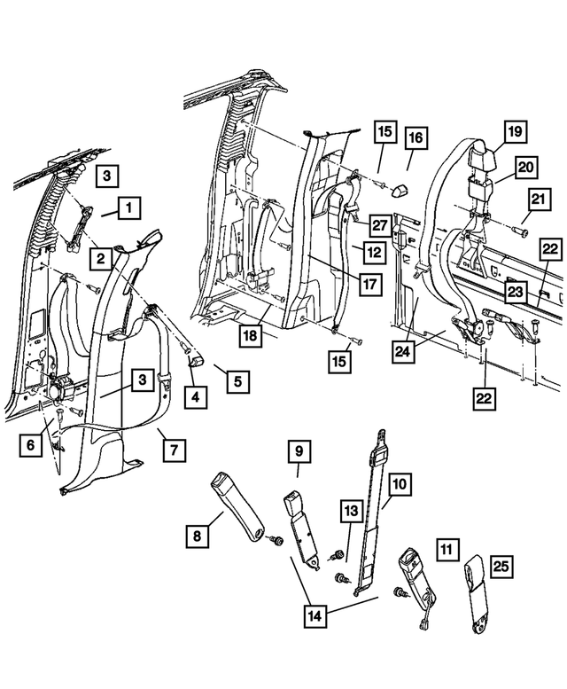 2006-2010 Dodge OEM NEW Mopar 2006-09 Dodge Ram 1500 2500 3500 Buckle ...