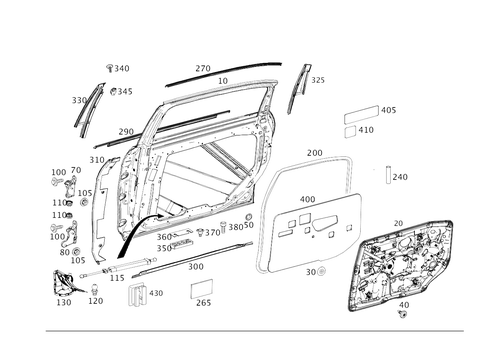 Rear Doors for 2015 Mercedes-Benz S 550 | MB Online Parts