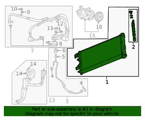 2021-2022 GM Air Conditioning Condenser 23409063 | TascaParts.com