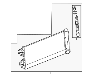2021-2022 GM Air Conditioning Condenser 23409063 | TascaParts.com