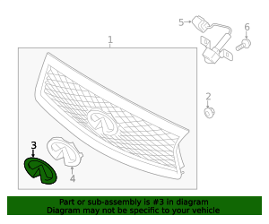 2014-2020 Infiniti Emblem 62890-4HB0A | INFINITI Parts & Accessories Online